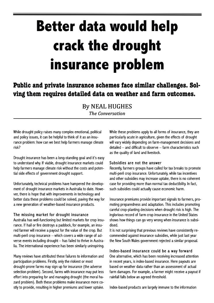 Better data would help crack the drought insurance problem - ONE Only ...