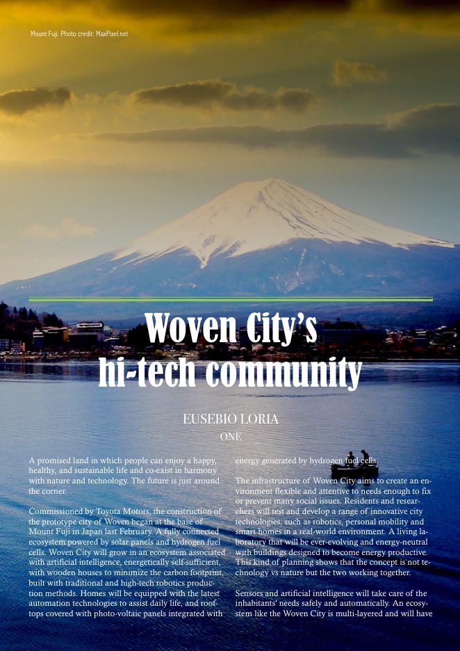 Woven City’s hi-tech community - ONE Only Natural Energy