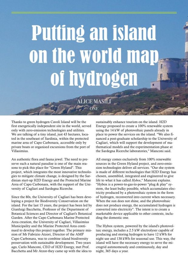 Putting an island on the world map of hydrogen - ONE Only Natural Energy
