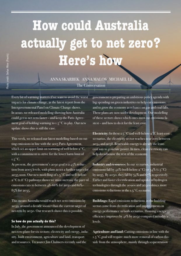 How could Australia actually get to net zero? Here’s how - ONE Only ...
